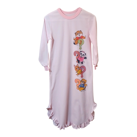 Vintage | Pajamas | Batesjama Hallmark Vtg 98s Girls Pink Long Sleeve ...